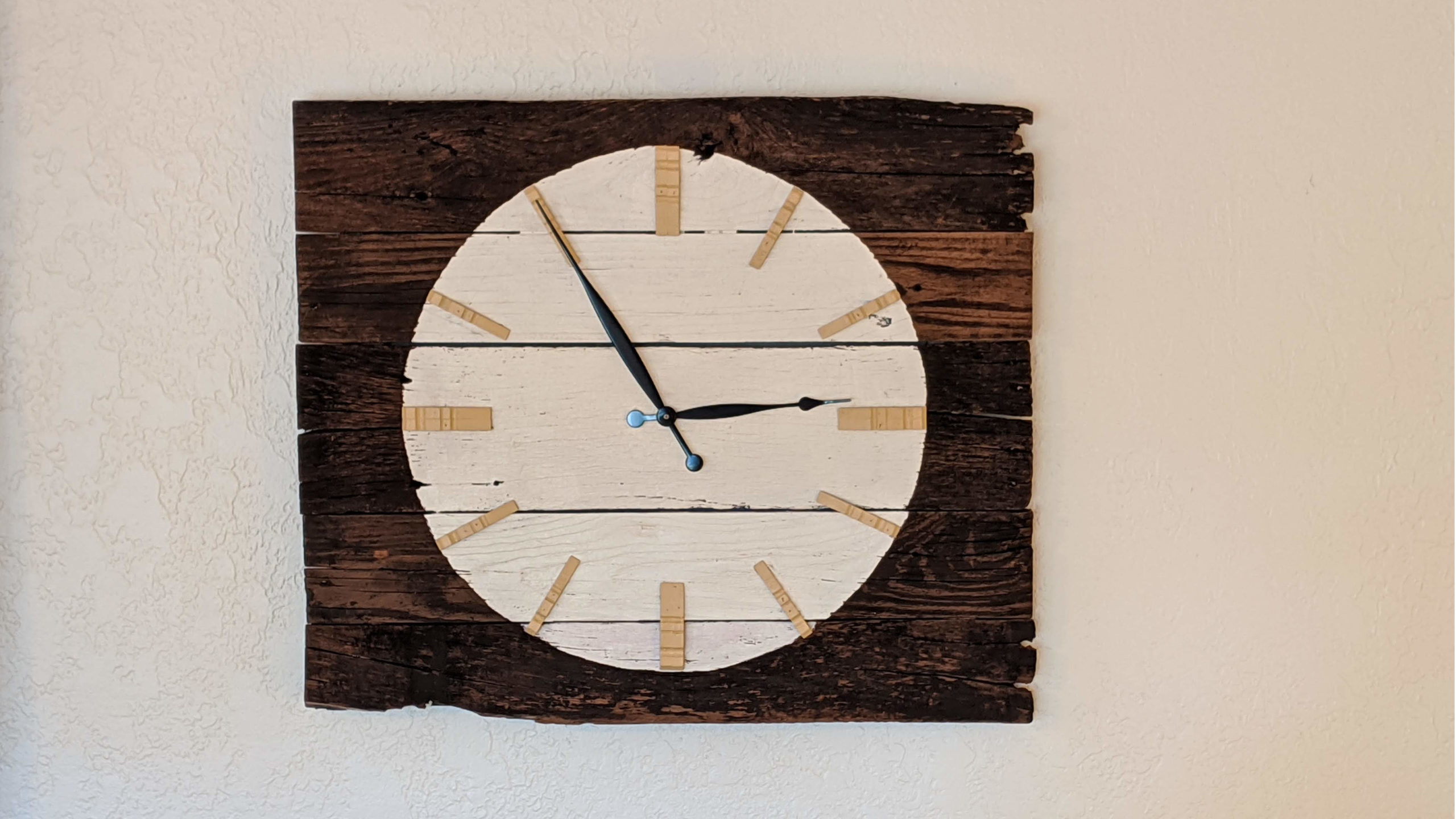Clock From Used Pallets